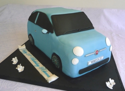 Fiat 500 cake - Fancy Cakes by Rachel